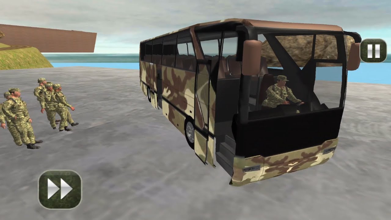 Transport Troops to Victory! Army Bus Transporter - Military Driving ...
