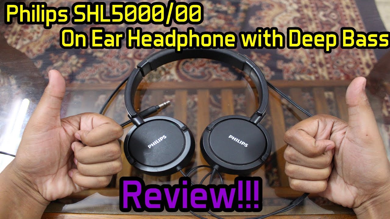 Philips SHL5000/00 On Ear Headphone with Deep Bass | Review - YouTube