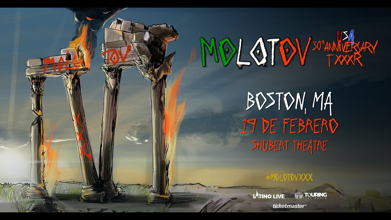 Molotov. 30th Anniversary Tour. 19 de Febrero. Shubert Theatre. Bostn ...