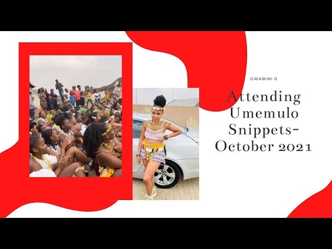 Attending Umemulo Snippets - October 2021 | Zulu Maiden Lifestyle - YouTube