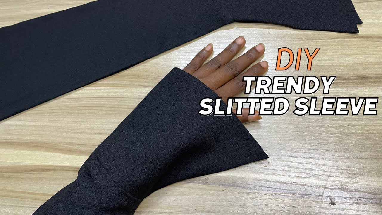 HOW TO SEW TRENDY SLIT SLEEVE / Sew With Me😊 - YouTube