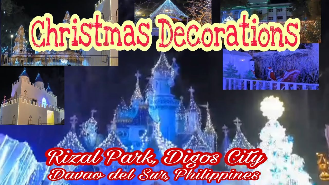 Beautiful Christmas Decorations Rizal Park Digos City, Davao delSur ...