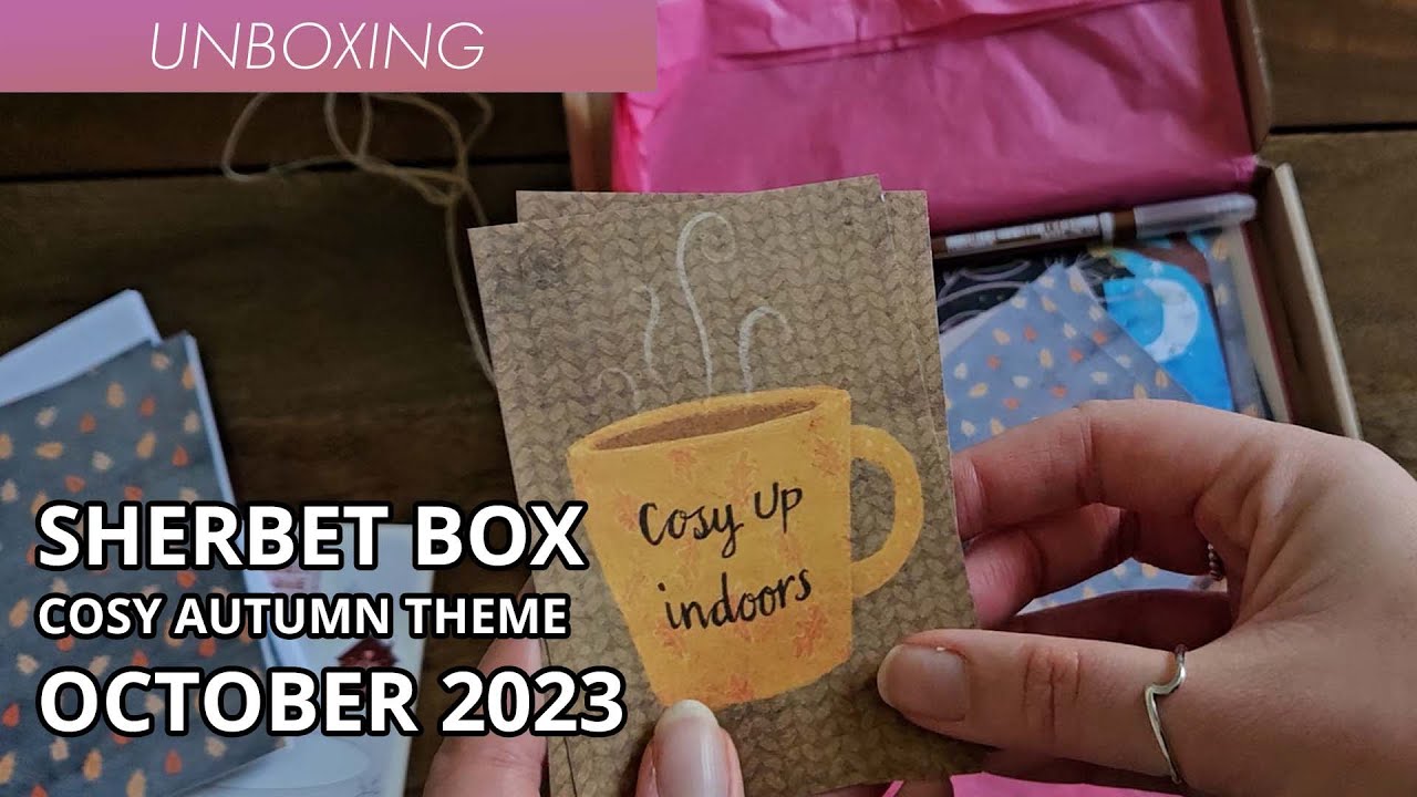 Sherbet Box Unboxing - Stationery Subscription Box - Cosy up for Autumn ...