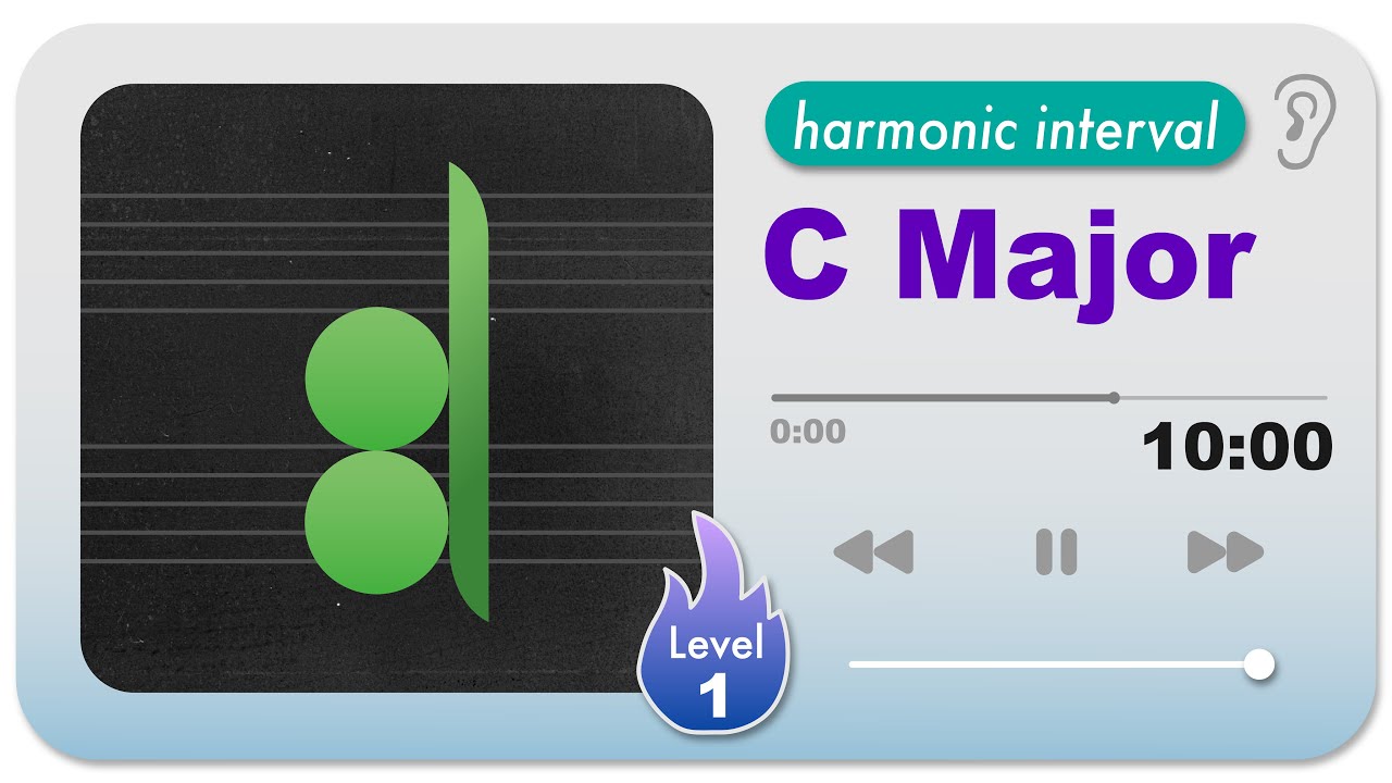 Harmonic Interval in C Major — Level 1 (2025 Music Ear Training Beginner-friendly) - YouTube