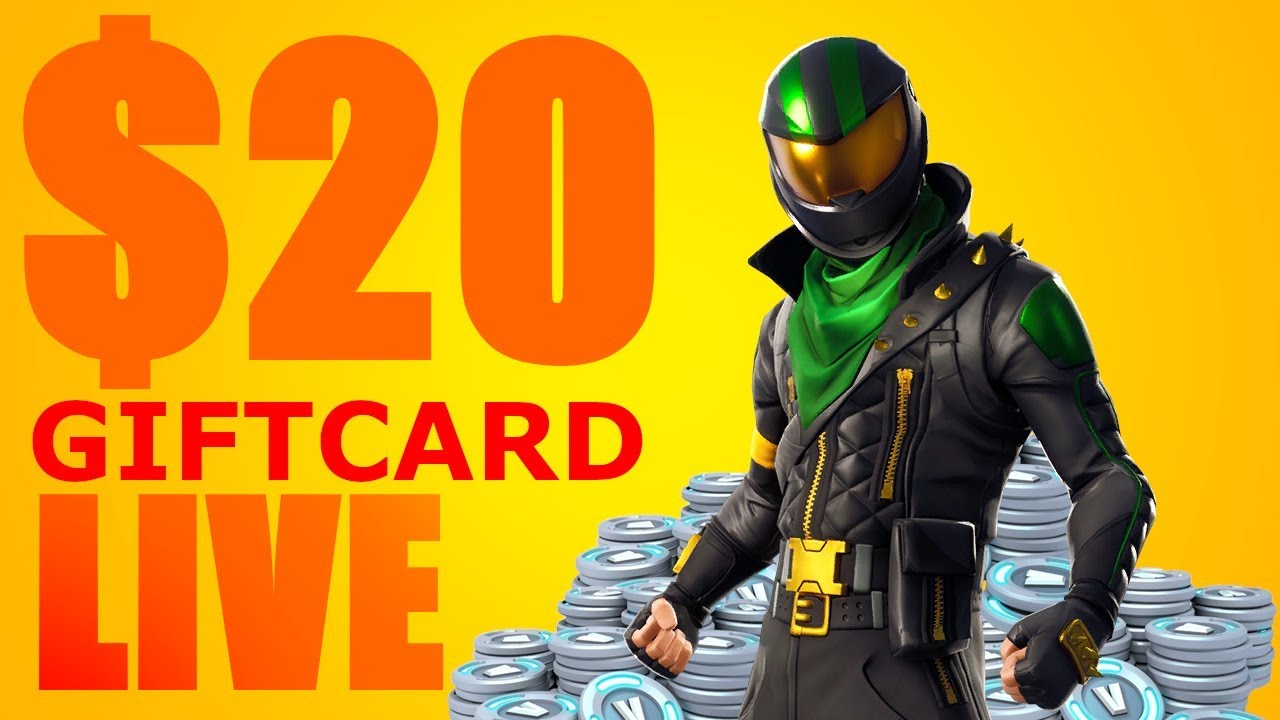 Fortnite LIVE $20 Giftcard Giveaway - @1.5k Subscribers - YouTube
