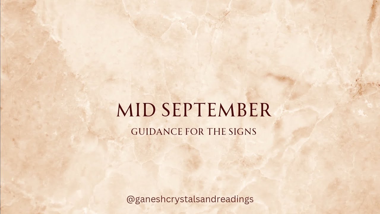 Mid- September. Guidance for the Signs - YouTube