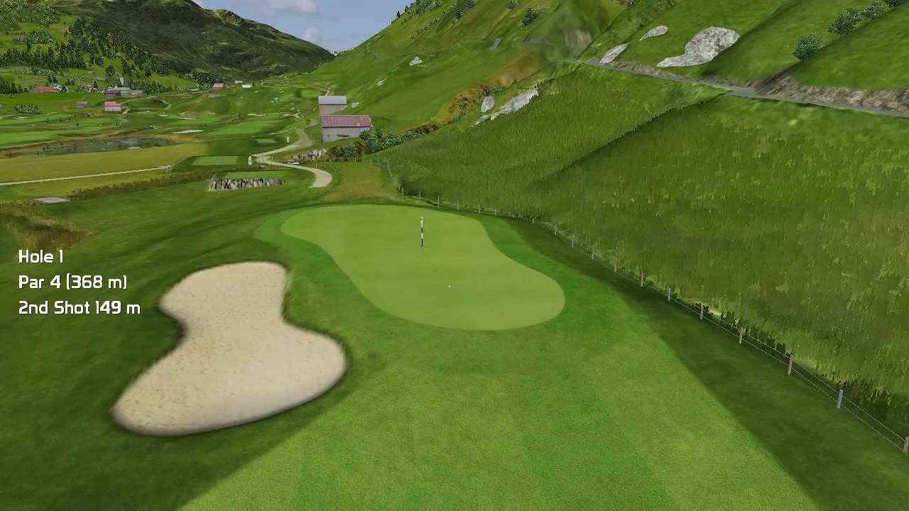 Andermatt Swiss Alps Golf Course - Par Play 1 - YouTube