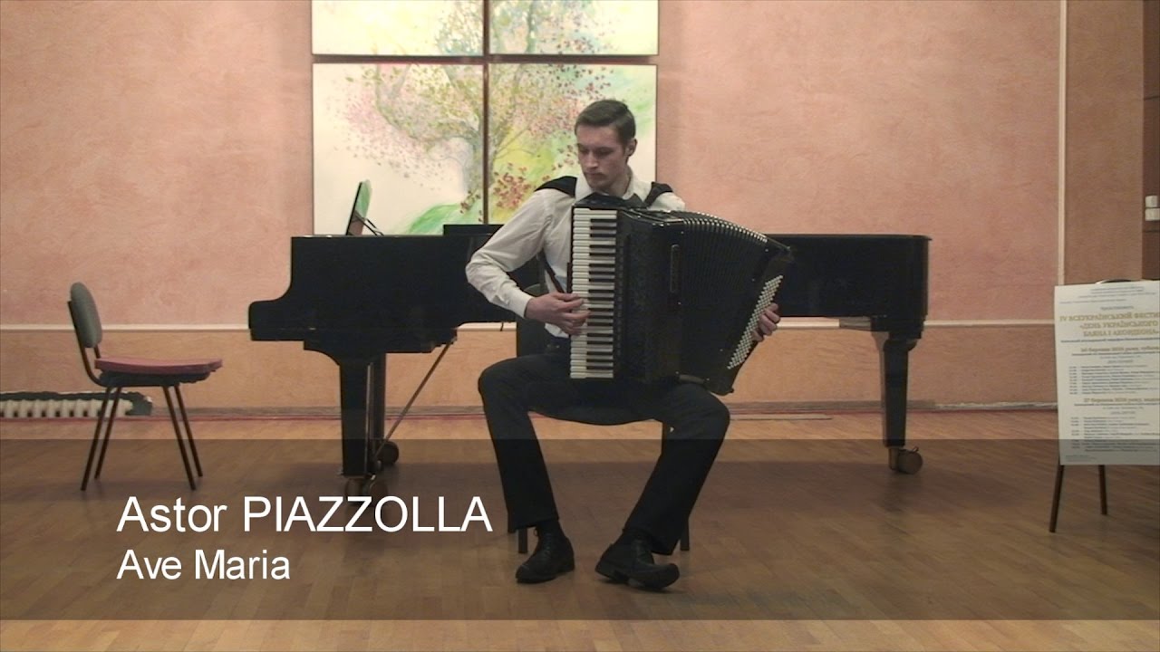 Astor Piazzolla: Ave Maria - ACCORDION Kravchuk Accordeon Akkordeon ...
