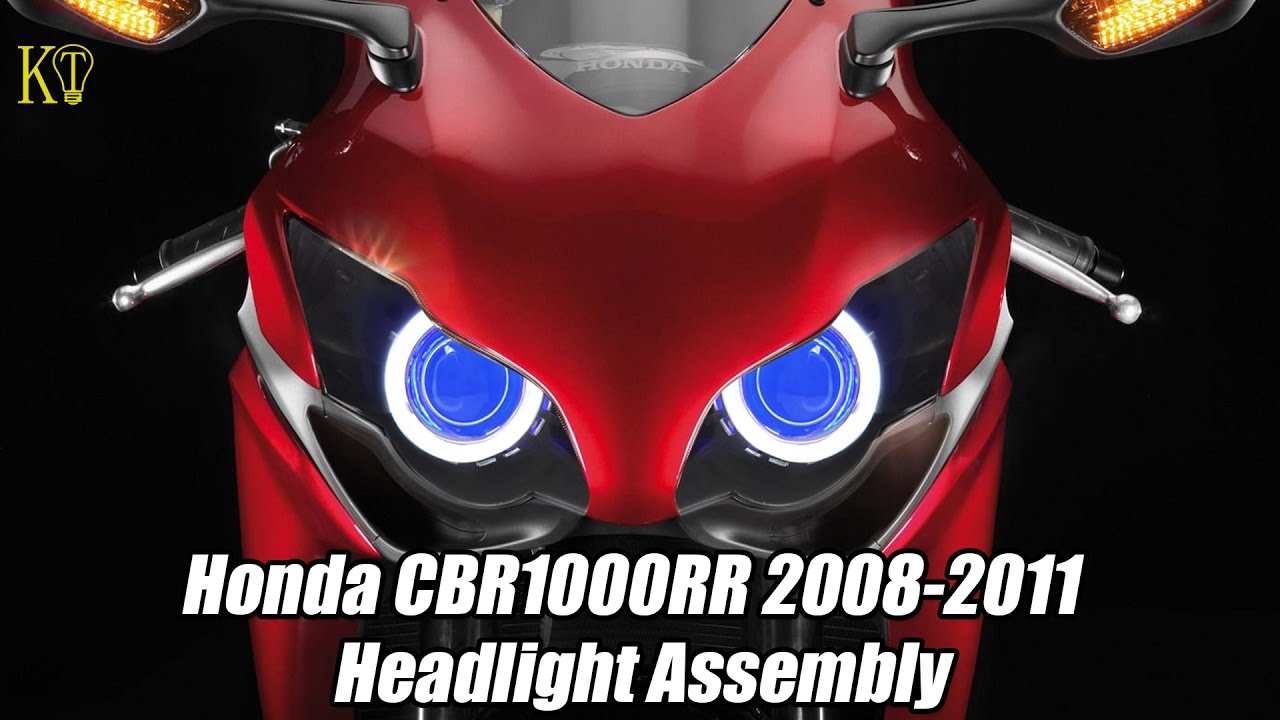 KT Headlight Assembly fit for Honda CBR1000RR 2008-2011 V1 - YouTube