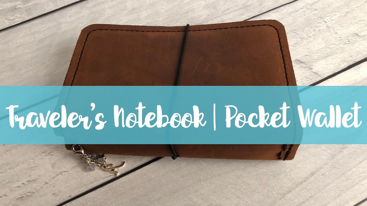 Pocket Traveler's Notebook Set up as a wallet - YouTube