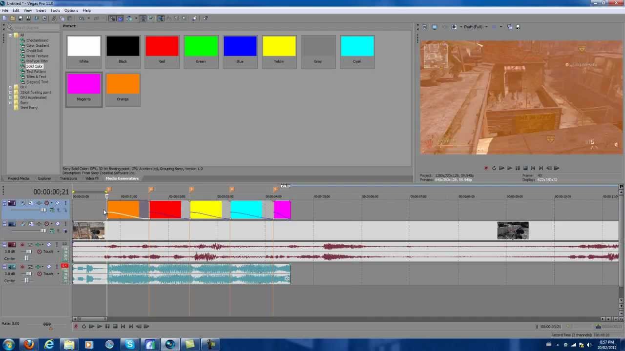 Sony Vegas Tutorial #1 - Color Flashing & Syncing [Advanced Tutorial] - YouTube