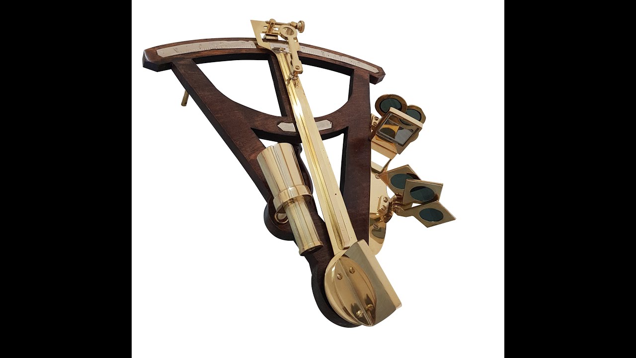 Vintage Wooden Marine Octant Reflecting Instrument Measuring Reflecting ...