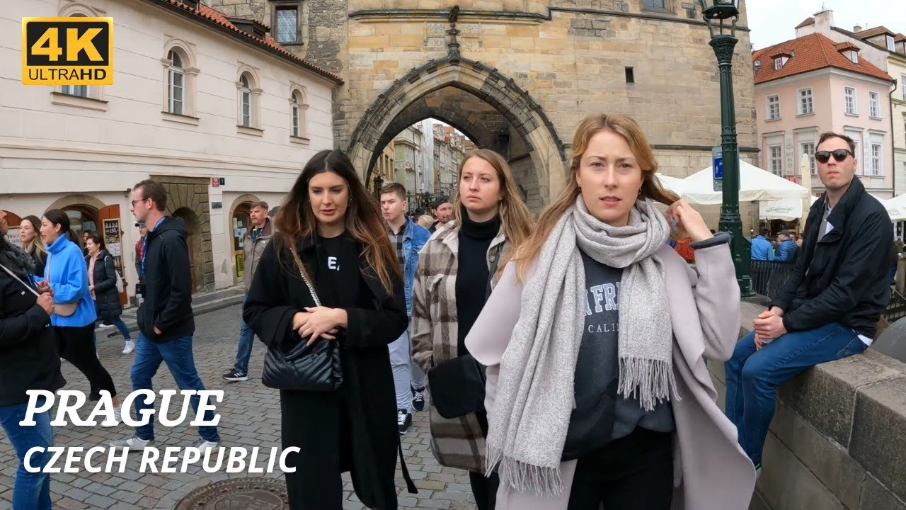 Czech Republic - PRAGUE - Charles Bridge - Walking Tour - 4k - YouTube