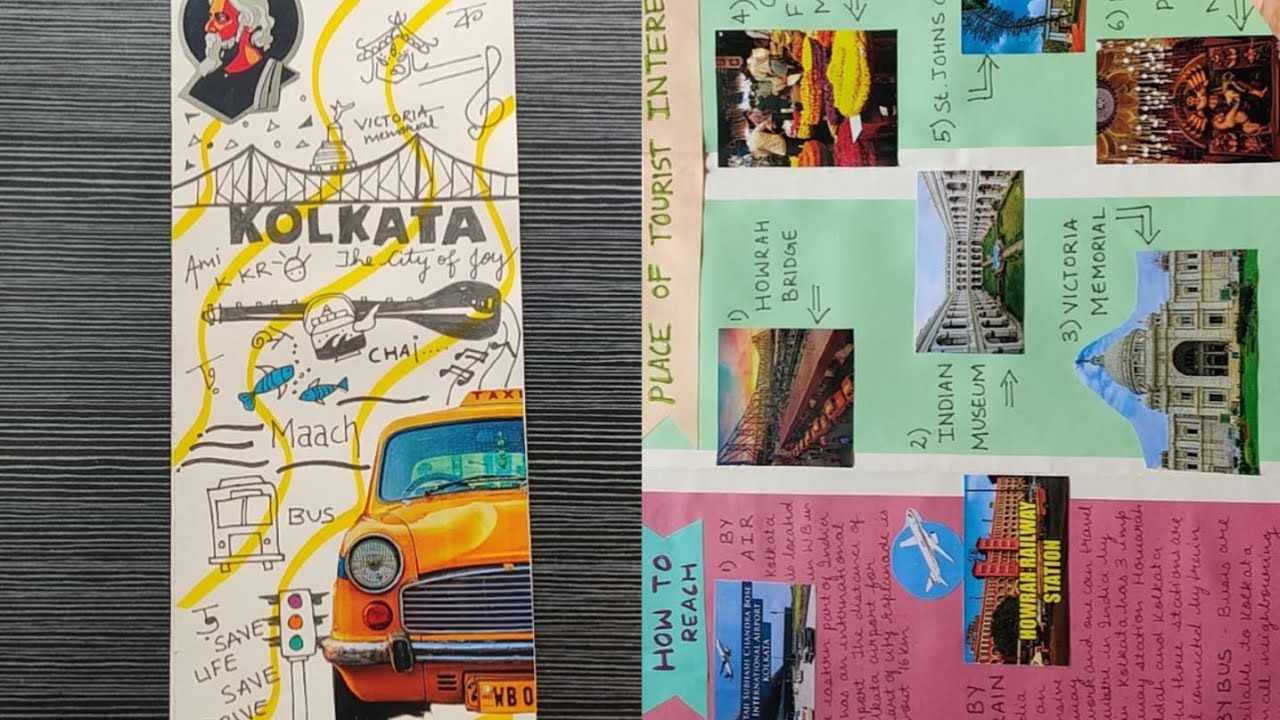 Travel brochure project, school project , Art , Craft @art_by_shree ...