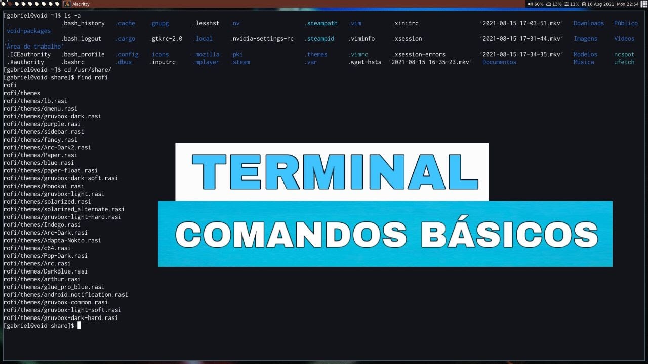 TERMINAL - Conhecendo (alguns) comandos básicos - YouTube