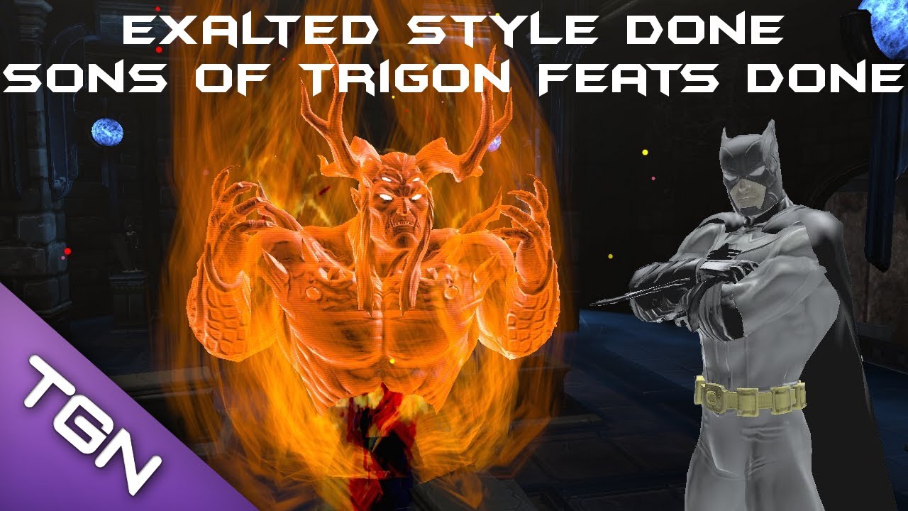 DCUO - Excalted Style & All Sons of Trigon Feats Done - YouTube