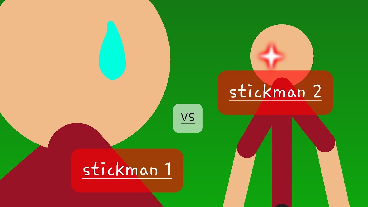 Stickfigure 1 VS Stickfigure 2. Stick Nodes Animation #sticknodes # ...