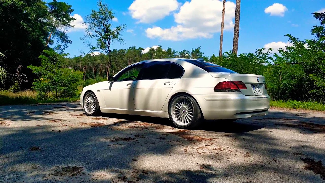 BMW E66 750Li VIP7er - przepustnica wydechu / cutout exhaust - YouTube