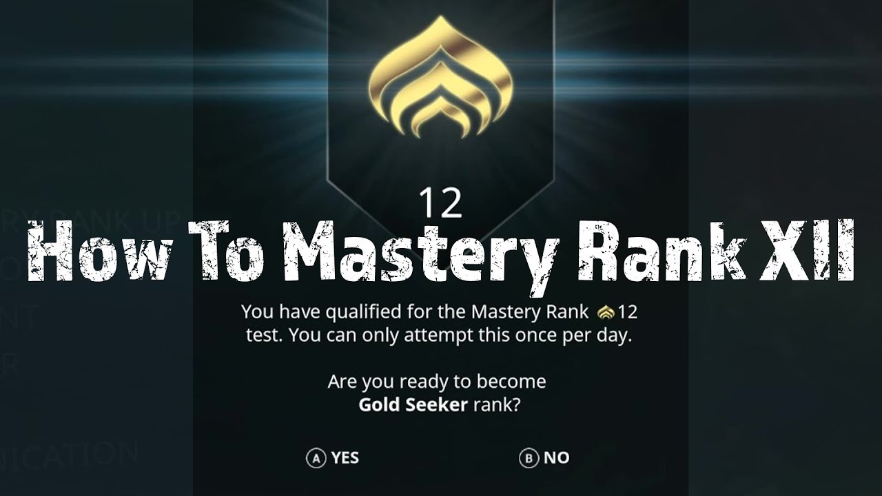 Warframe: How To Do Mastery Rank 12 Test - YouTube