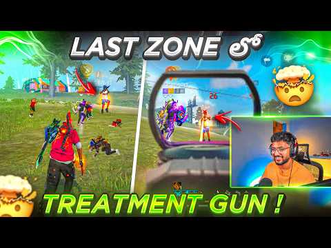 Impossible Last Zone Treatment Gun Headshot 🤯🔥  - Free Fire Telugu - MBG ARMY