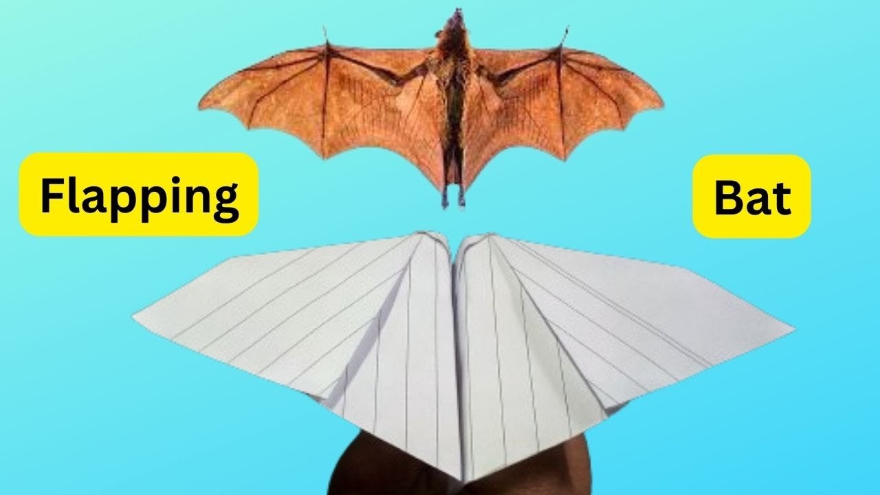 Paper Bat || Paper Plane That Fly Like A Bat || How To Make A Plane ...
