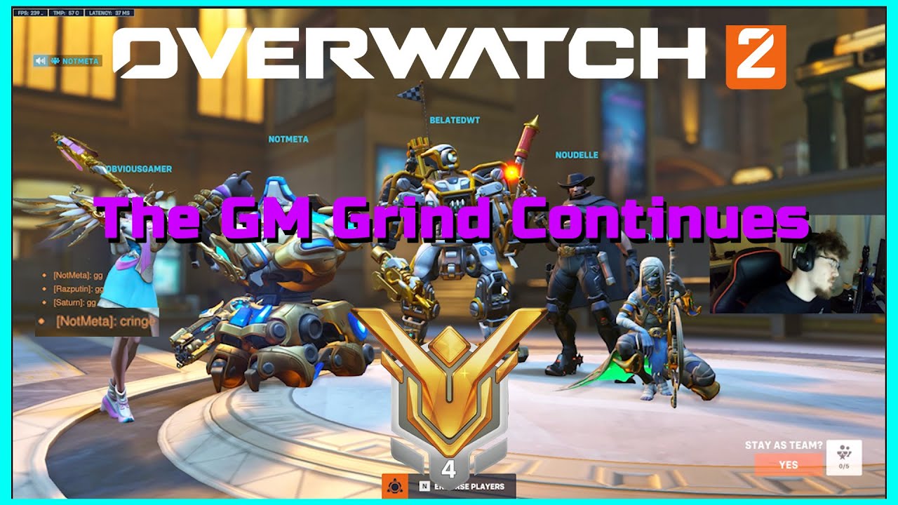 The GM Grind Continues (Masters DPS) Overwatch 2 Ranked - YouTube