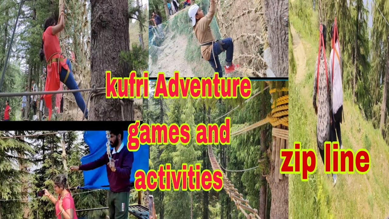 Kufri Adventure Park//Adventure Activities In Kufri//zip-line// - YouTube