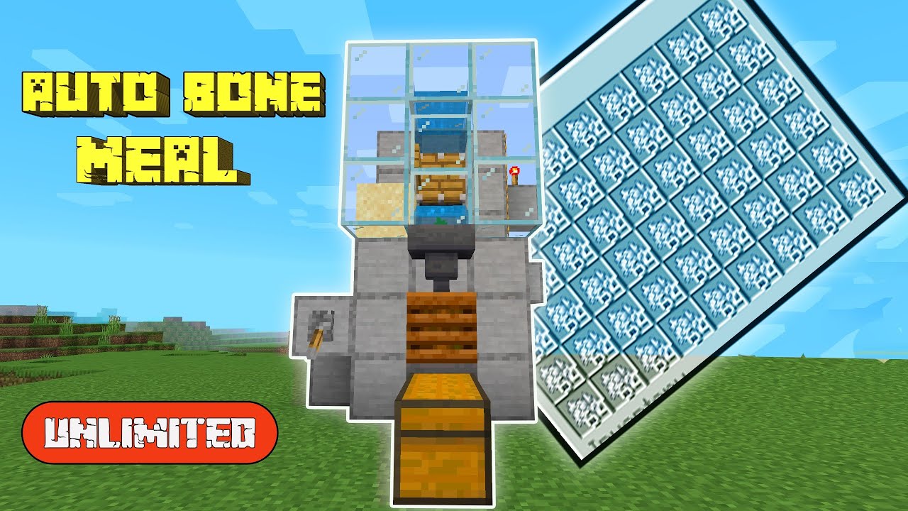 I Build Auto BONE MEAL Farm in MINECRAFT Survival #24 - YouTube