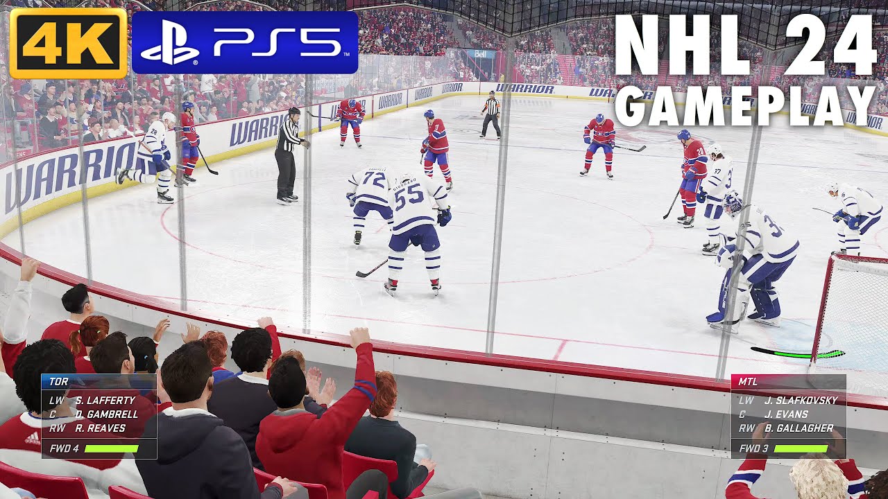NHL 24 Gameplay Toronto Maple Leafs vs Montreal Canadiens on ...