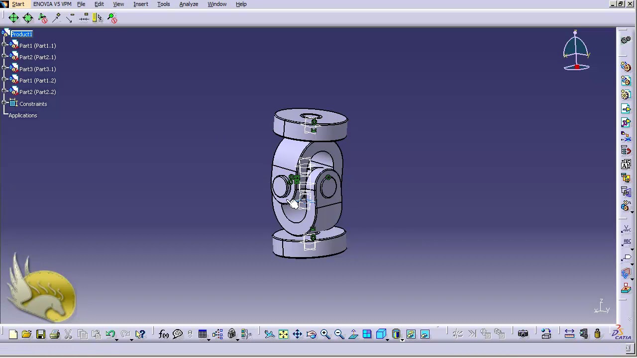 Catia V5 Essentials 08 Assembly 016 Assembly with Explode View Part III ...