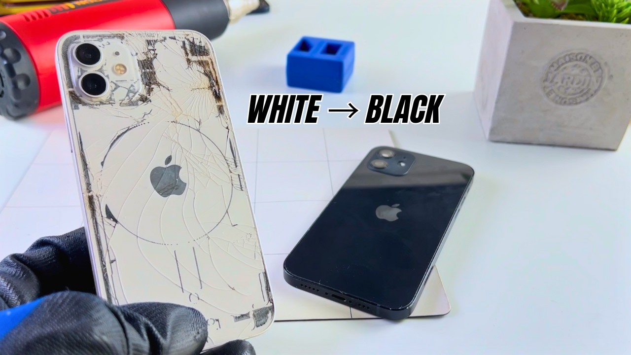 Transform Your iPhone 12 from White to Black… Full Conversion! - YouTube
