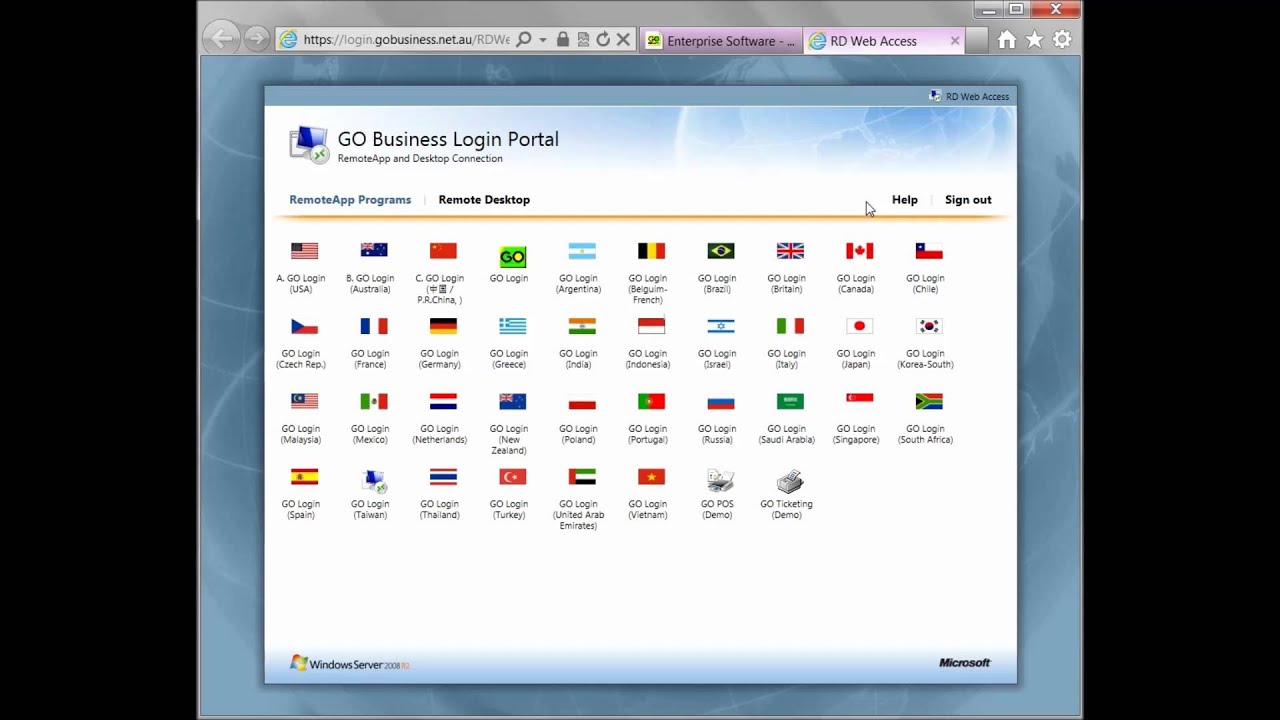 Go Business - Login via the web - YouTube