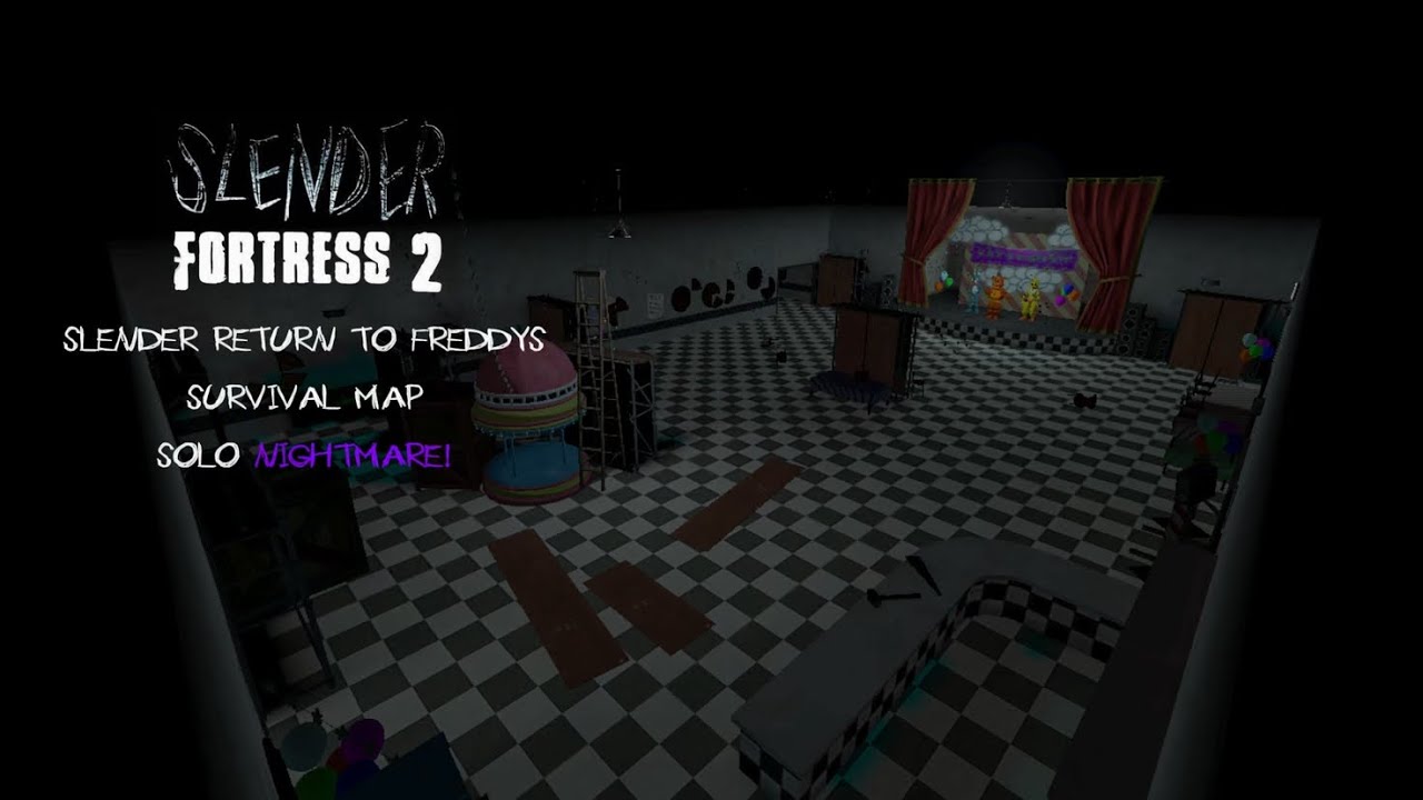 Slender Fortress 2 | Pt.77 | Return to Freddys | Solo Survival Map ...