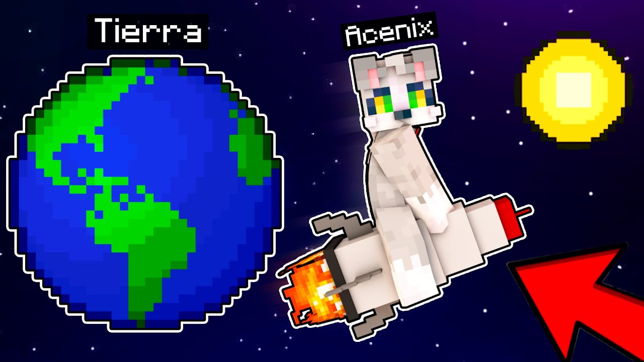COMO CONSTRUIR un COHETE ESPACIAL en MINECRAFT 😱🚀 MINECRAFT (Acenix ...