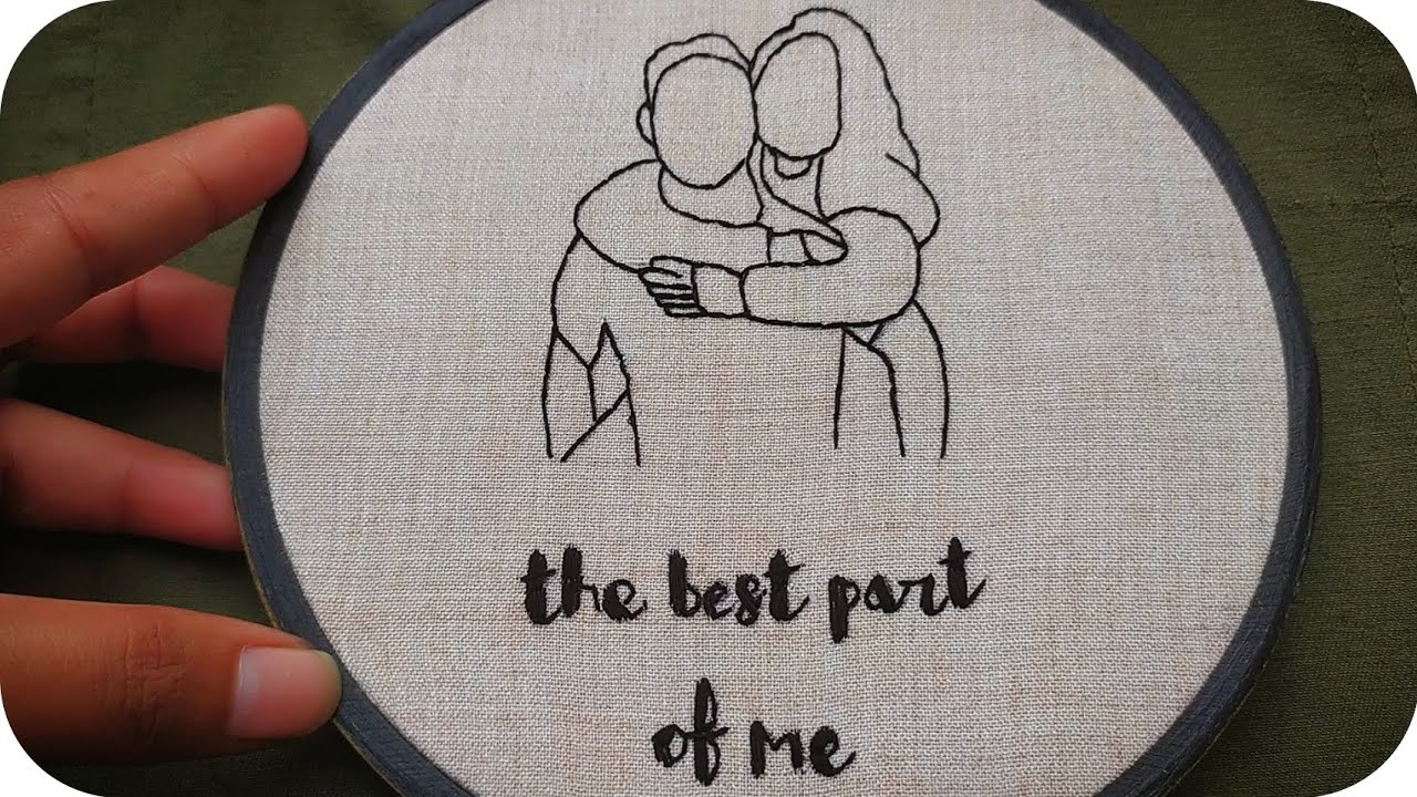 Couple Love Embroidery pattern || Embroidery for Begginers ...