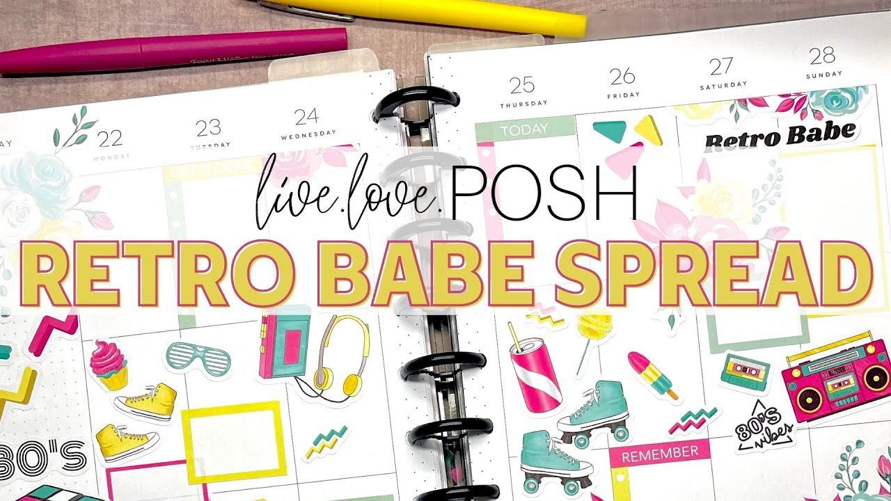 PLAN WITH ME - CLASSIC VERTICAL HAPPY PLANNER - LIVE LOVE POSH RETRO ...