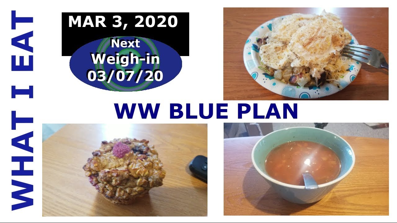March 3 2020 Full day of what I eat in a day on WW Blue Plan | My ...