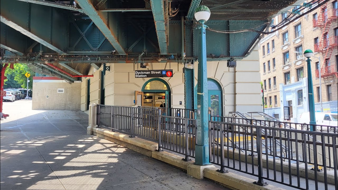IRT Subway: (1) train action at Dyckman Street Station (6/7/24) - YouTube