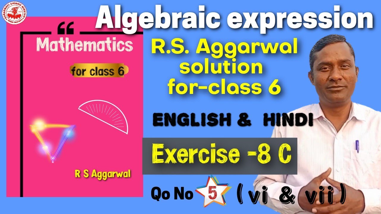 R.S Aggarwal Math for Class-6.Ex-8C Question Number 5 ke 6 aur 7 ...