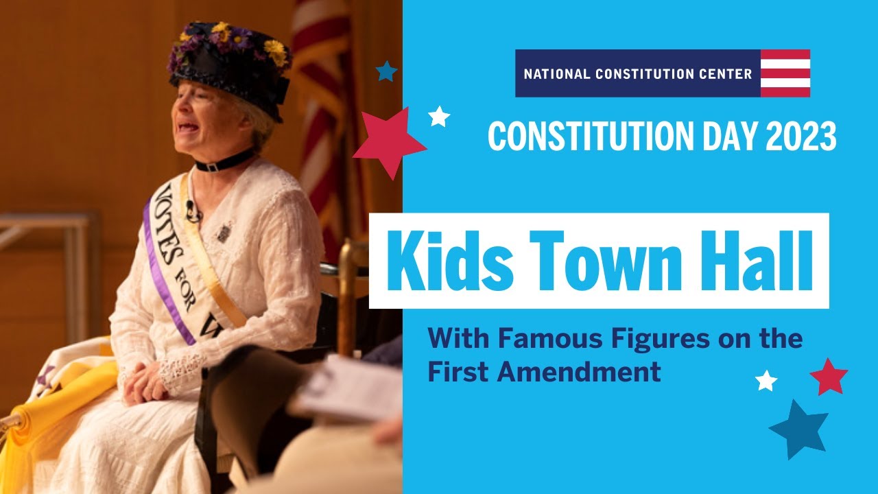 Kids Town Hall: Famous Figures and the First Amendment - YouTube