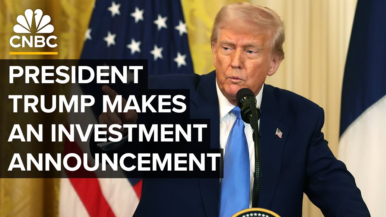 President Donald Trump makes an investment announcement — 3/3/2025 ...