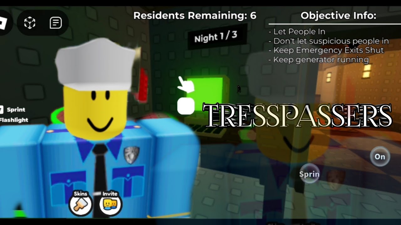 I'M SECURITY GUARD TODAY! | ROBLOX TRESPASSER | HOTEL CHAPTER - YouTube