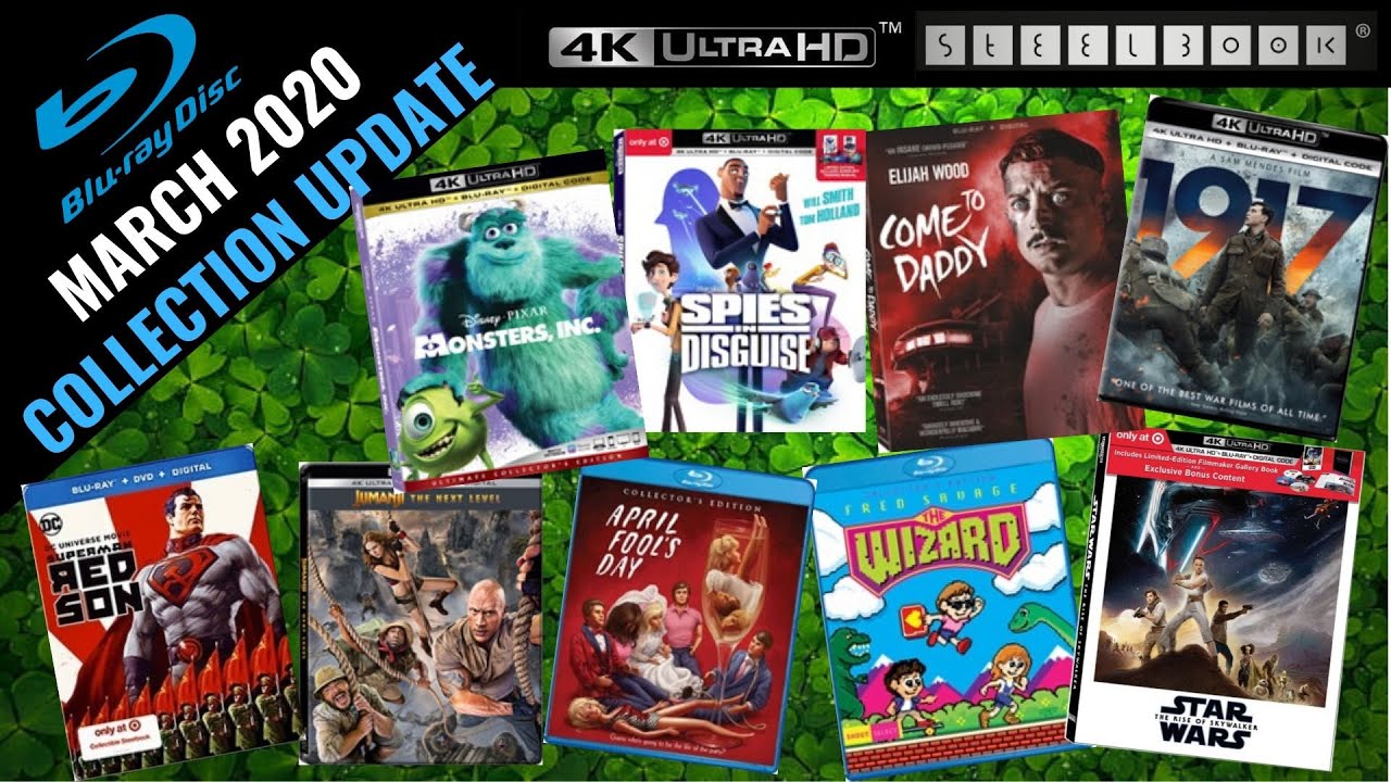 March 2020 Blu-ray + 4K + DVD Collection Update - YouTube