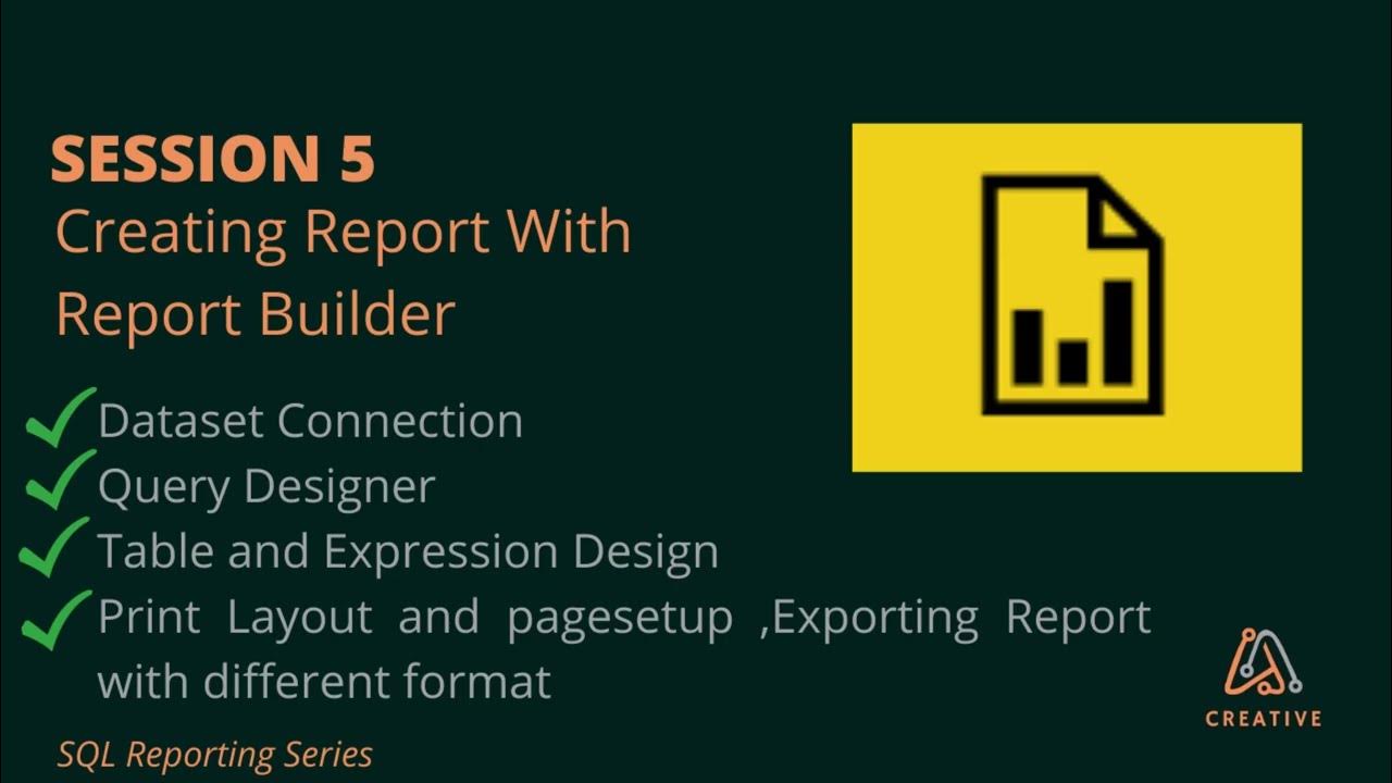 Creating Report in Report MS Builder - YouTube