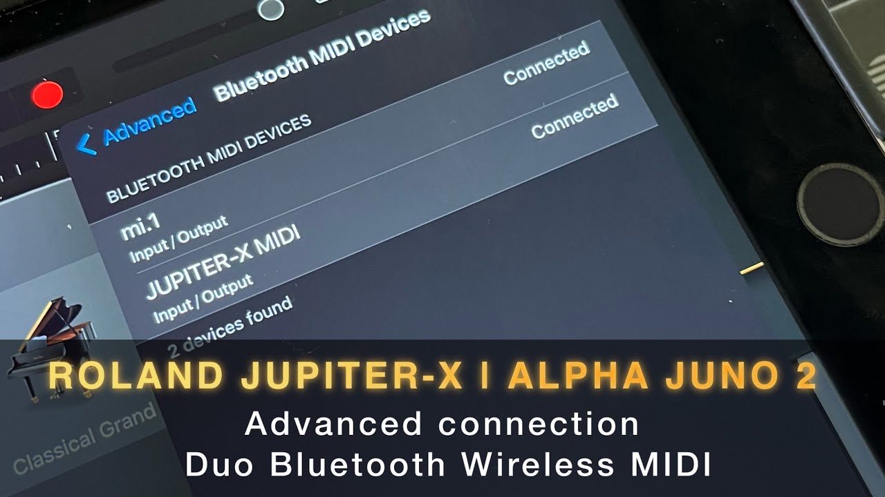 How to connect wireless midi to bluetooth device. - YouTube