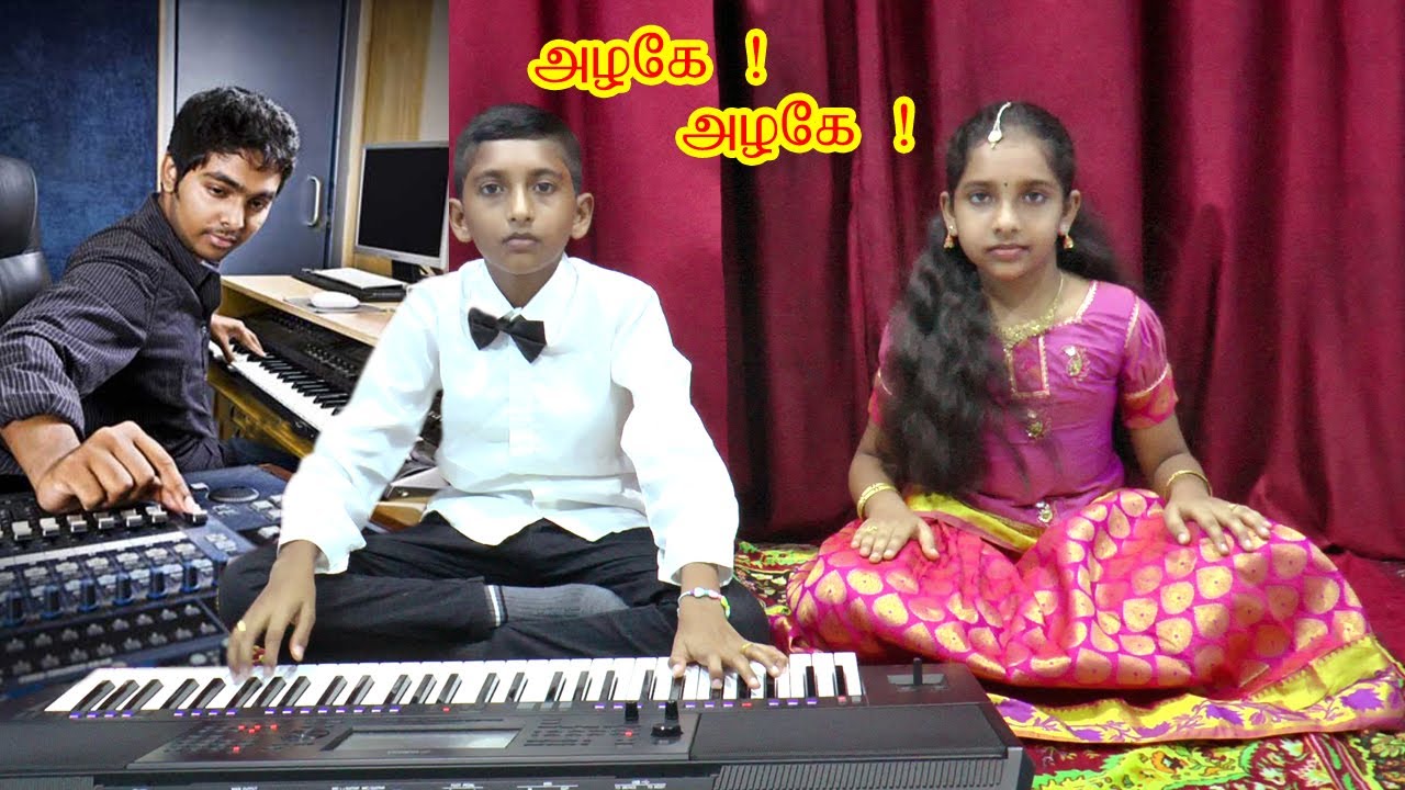 Azhage azhage song played by M.Tharvin/M.Tharshana - YouTube