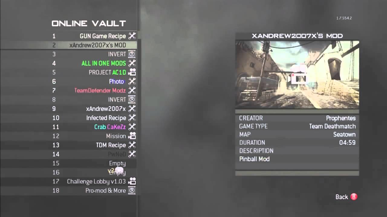 How to do vault mods mw3 - YouTube