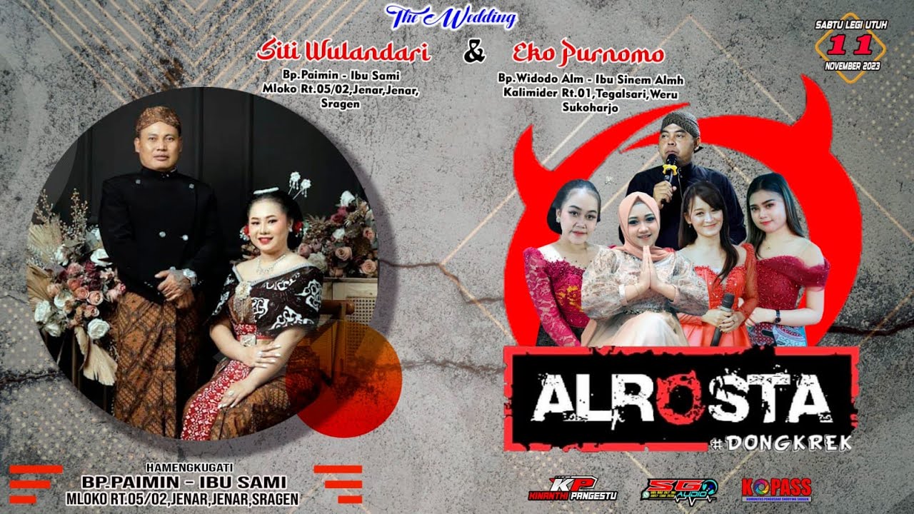 🔴Live Camp''ALROSTA Dongkrek'' // SG PRO AUDIO // KP PRO //Wedding SITI ...