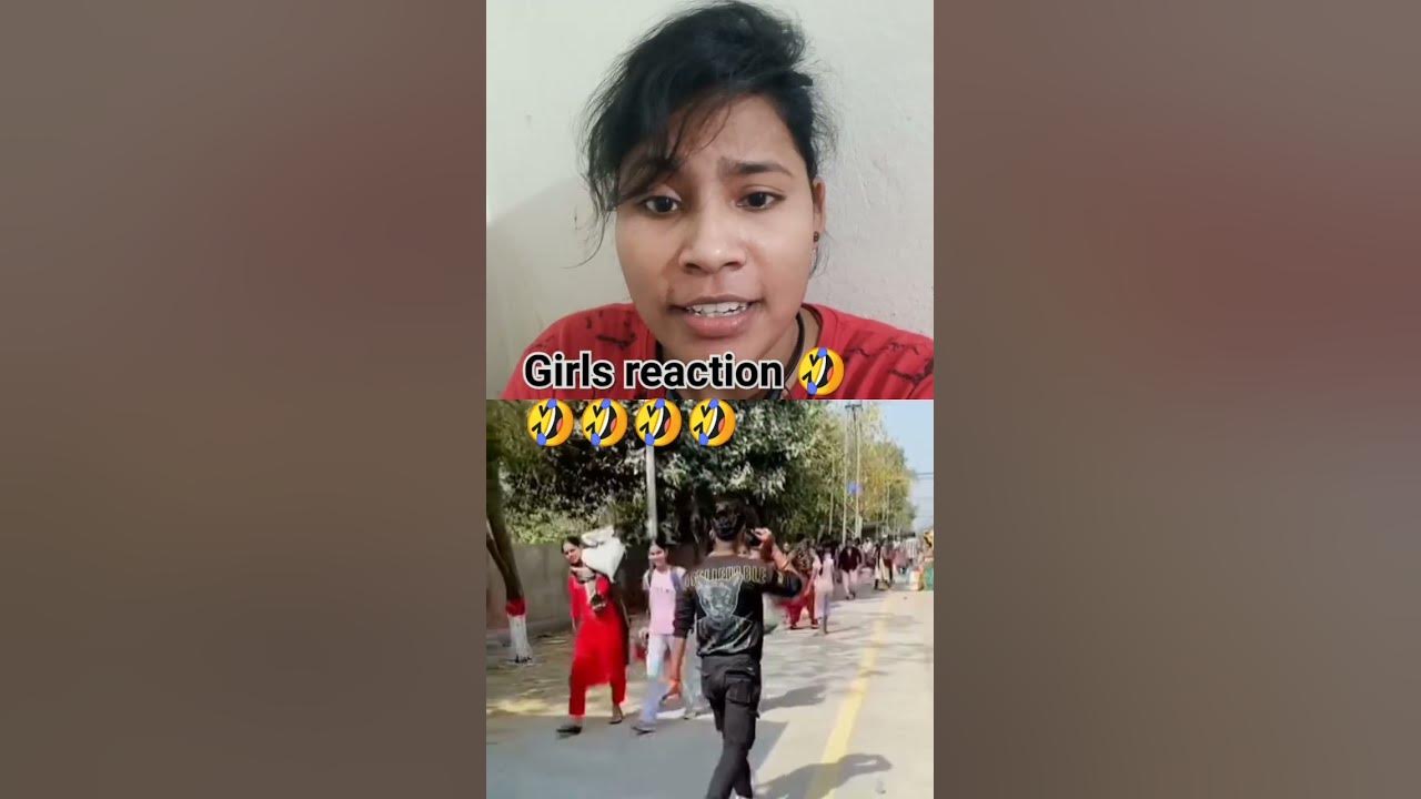 Girls Reaction 🤣🤣🤣 Funny Comedy Prank Railway Indian Railway