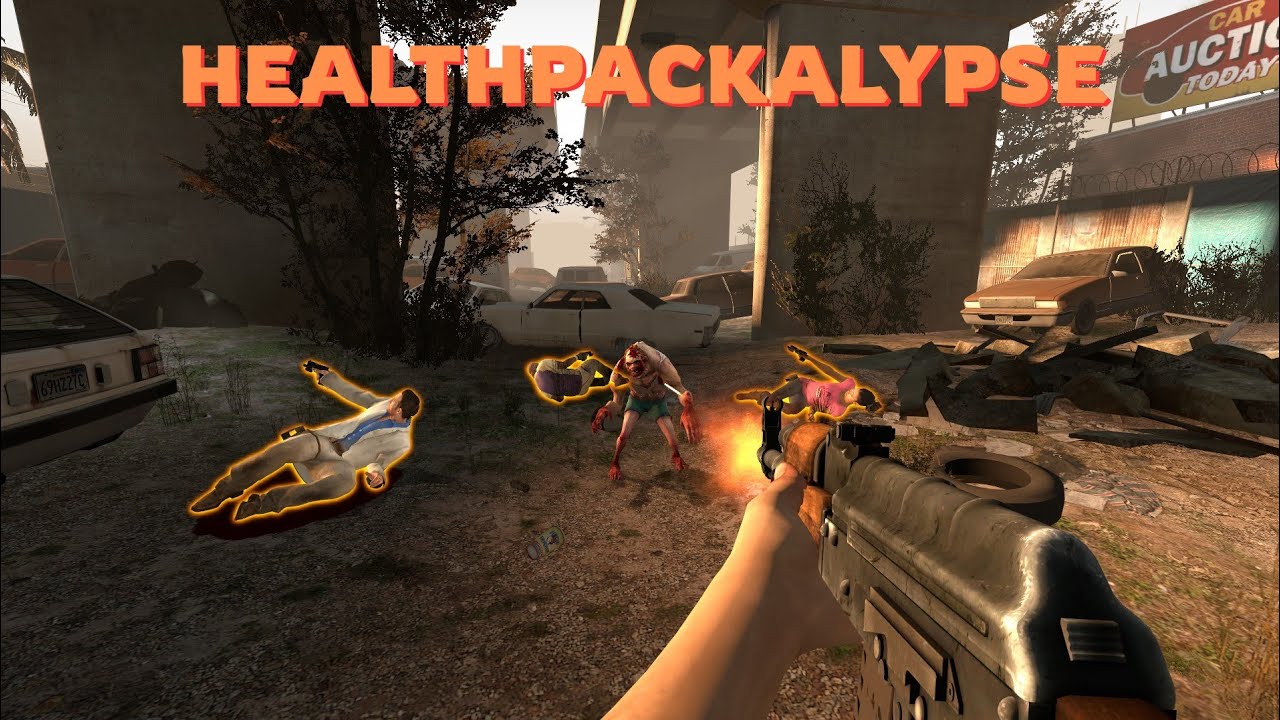 LEFT 4 DEAD 2 - HEALTHPACKALYPSE WITH RH4XOR - THE PARISH - YouTube